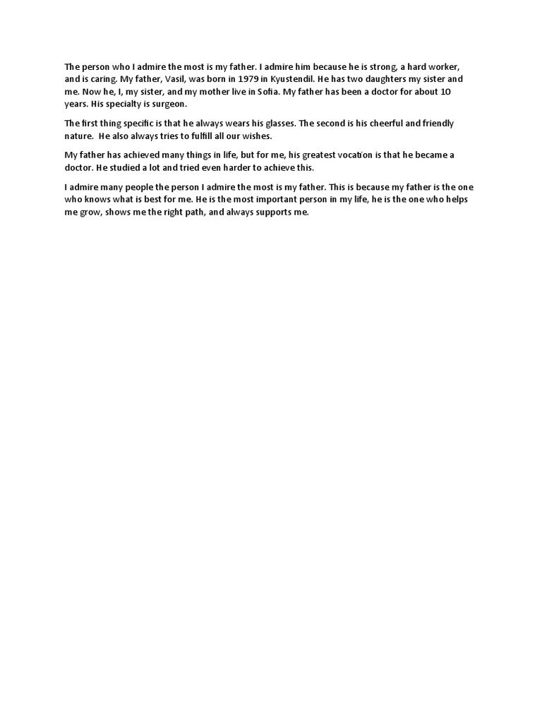 My Father: My Greatest Inspiration | PDF | Lifestyle