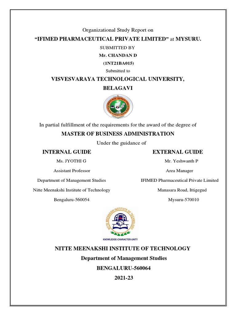 OS Initial Pages Format | PDF | Pharmaceutical Industry | Strategic ...