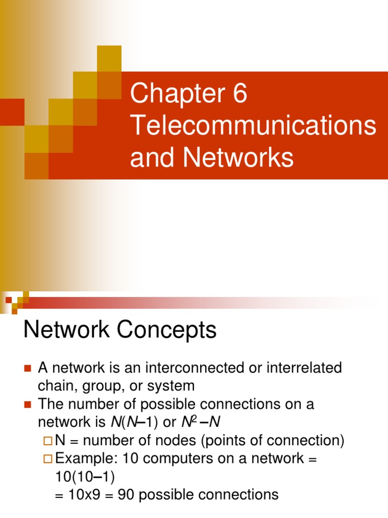 Chapter 6 Telecom and Networks | Download Free PDF | Computer Network | Telecommunications