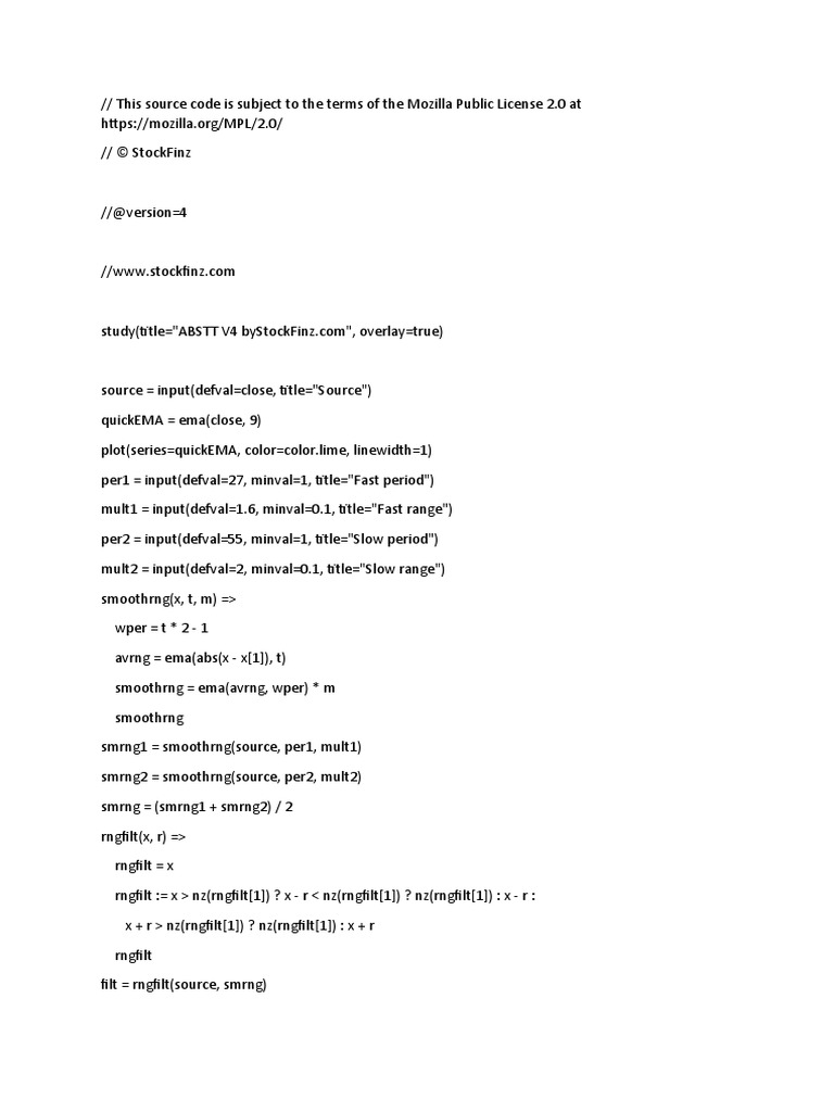 Auto BuySell+Trend and Targets V4 | PDF | Financial Markets | Investing