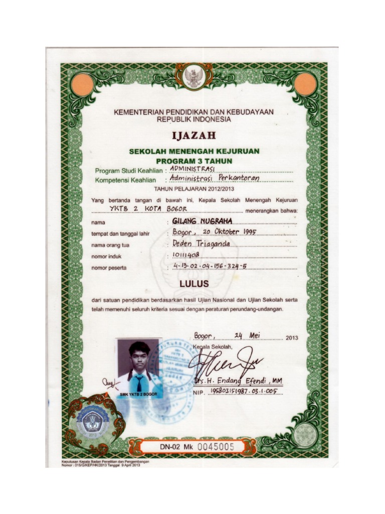 Ijazah 1 | PDF