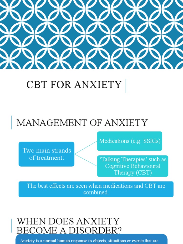 CBT for anxiety | PDF | Cognitive Behavioral Therapy | Obsessive ...