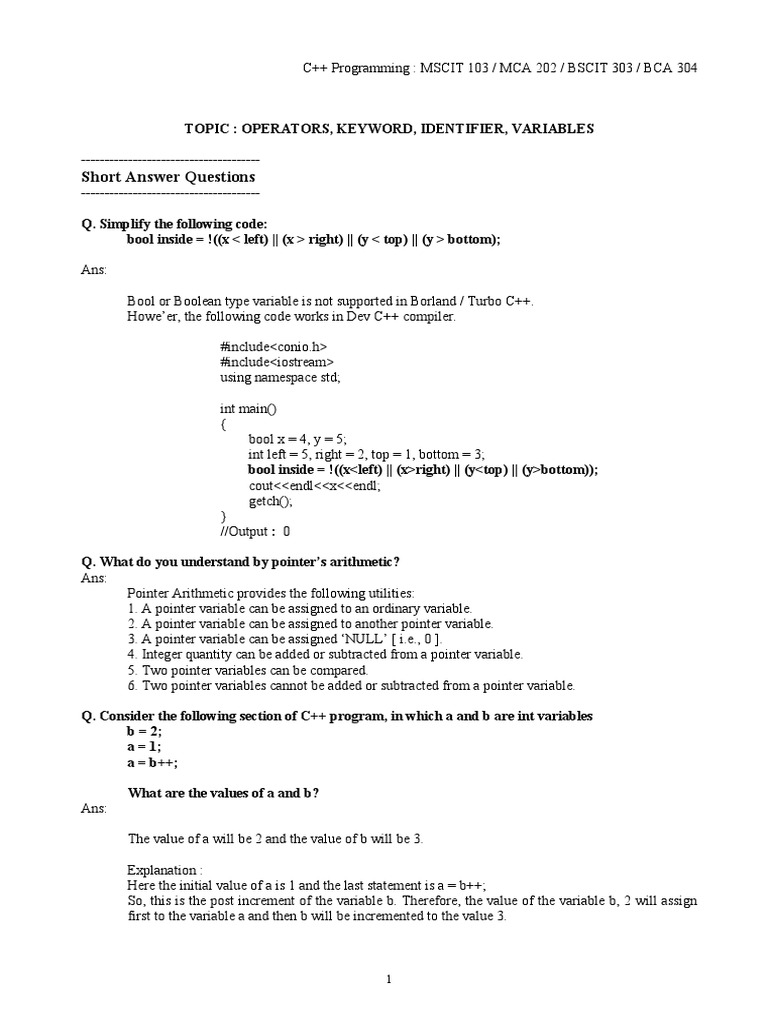 QUAN-C | PDF | Pointer (Computer Programming) | Control Flow