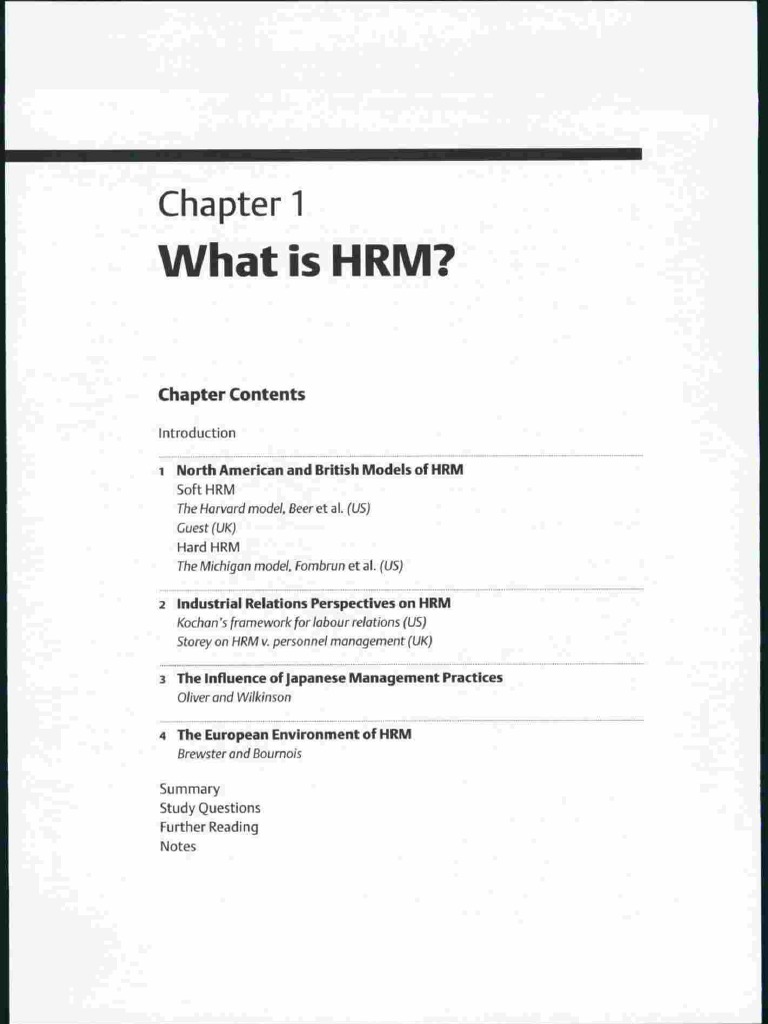Soft & Hard HRM | PDF
