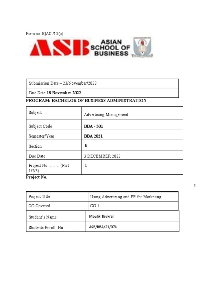 Am Project Mid Term | PDF | Billboard | Target Audience