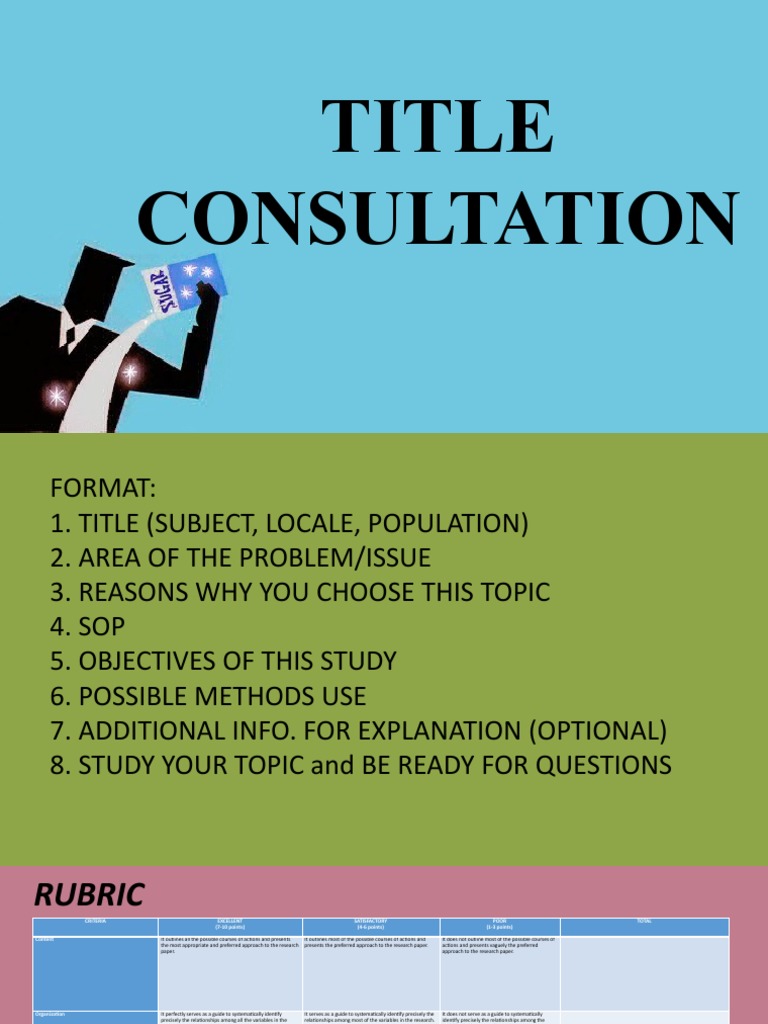 Title Defense Guide Format | PDF | Grammar | Communication