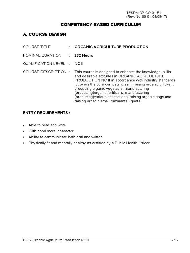 Preparing Students for Success: A Competency-Based Curriculum for ...