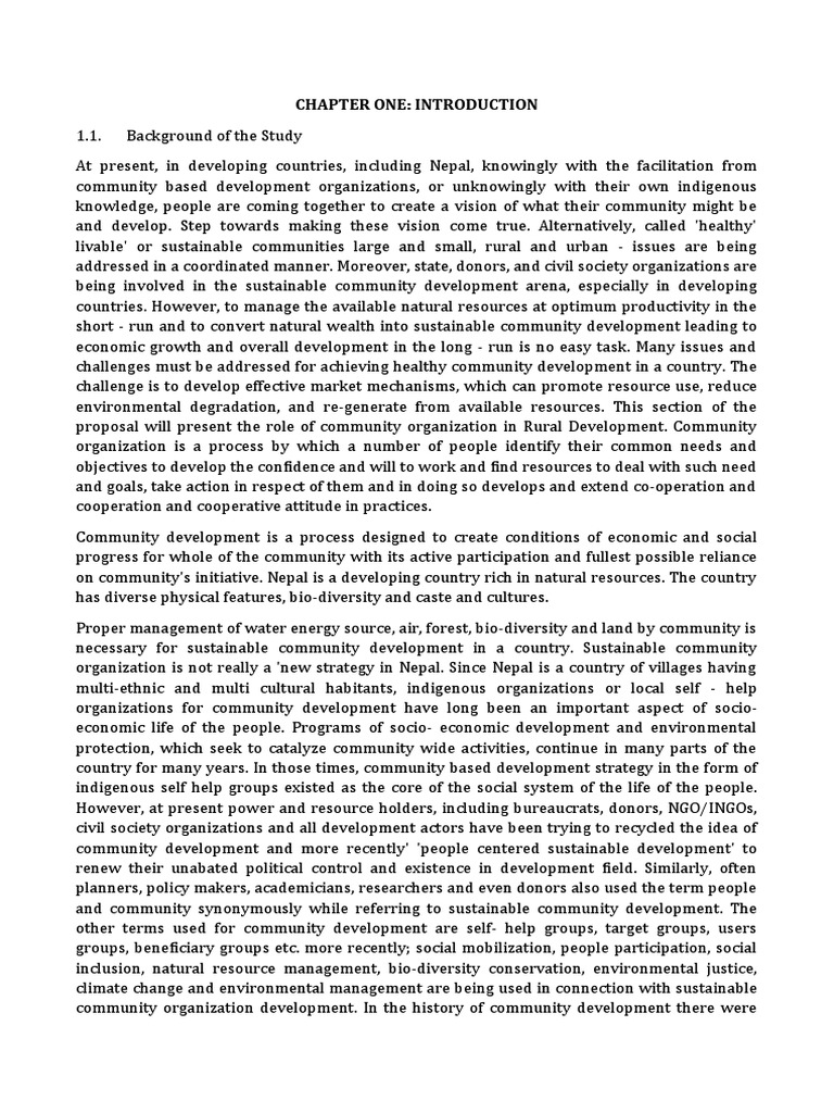 Role of Community Organization in Rural Development | PDF ...