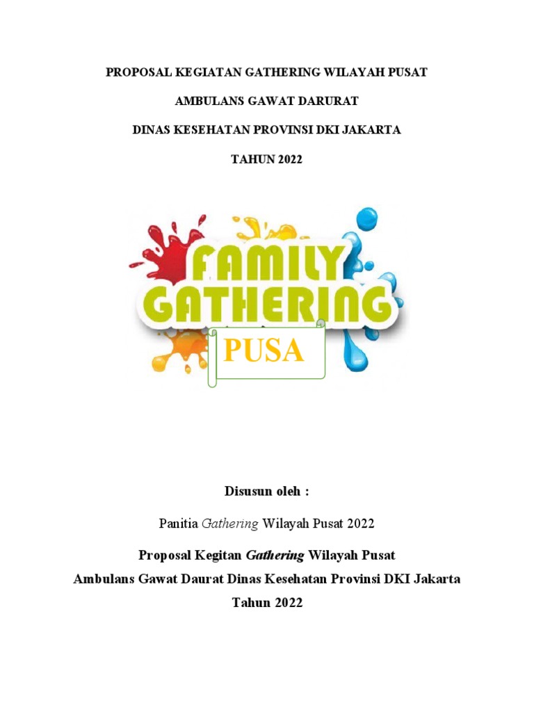 Proposal Famgath Pusat 2022 | PDF