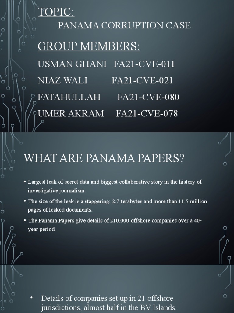 Panama Paper Case-1 | PDF | Government Of Pakistan | Pakistan