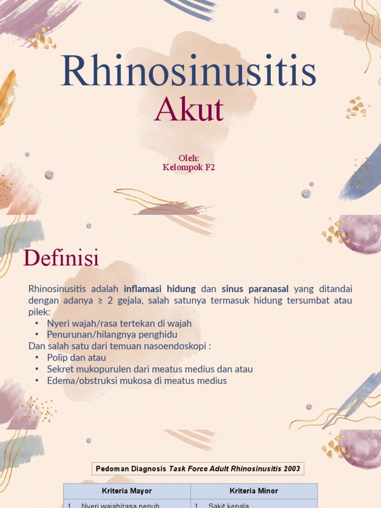 Rhinosinusitis Akut | PDF