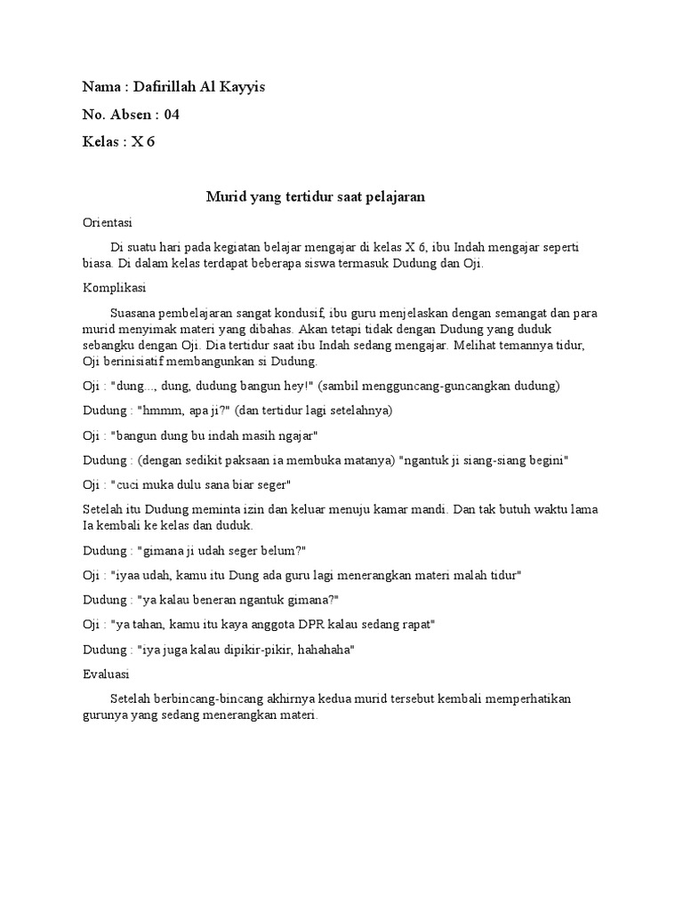 Tugas Teks Anekdot | PDF | Pengembangan Diri