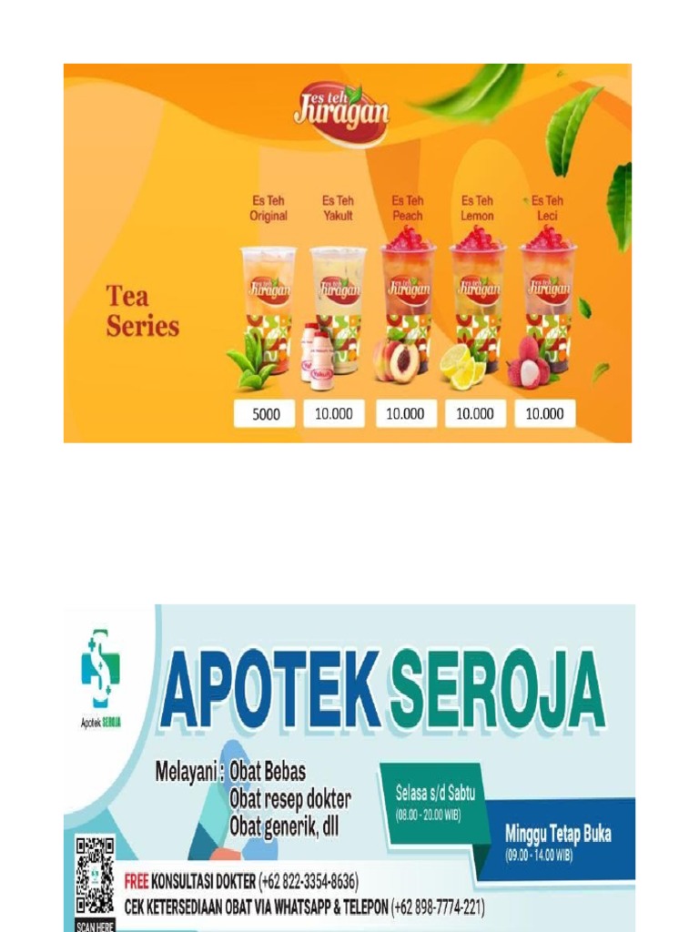 harga es teh juragan | PDF