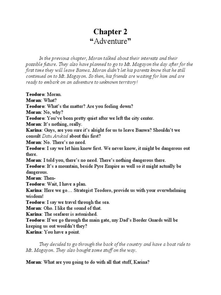 Chapter 2 - Adventure | PDF