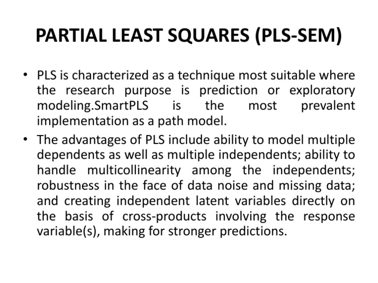 PLS-SEM: Predictive Modeling Benefits | PDF | Technology & Engineering