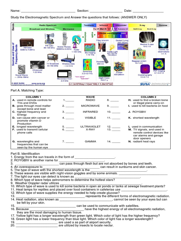 Problem Set 3 Uses of EM Waves | PDF | Electromagnetic Radiation ...