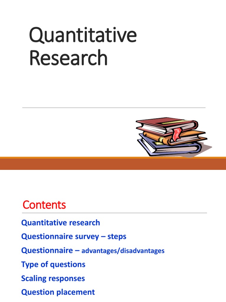5-Quantitative Research | PDF | Questionnaire | Survey Methodology