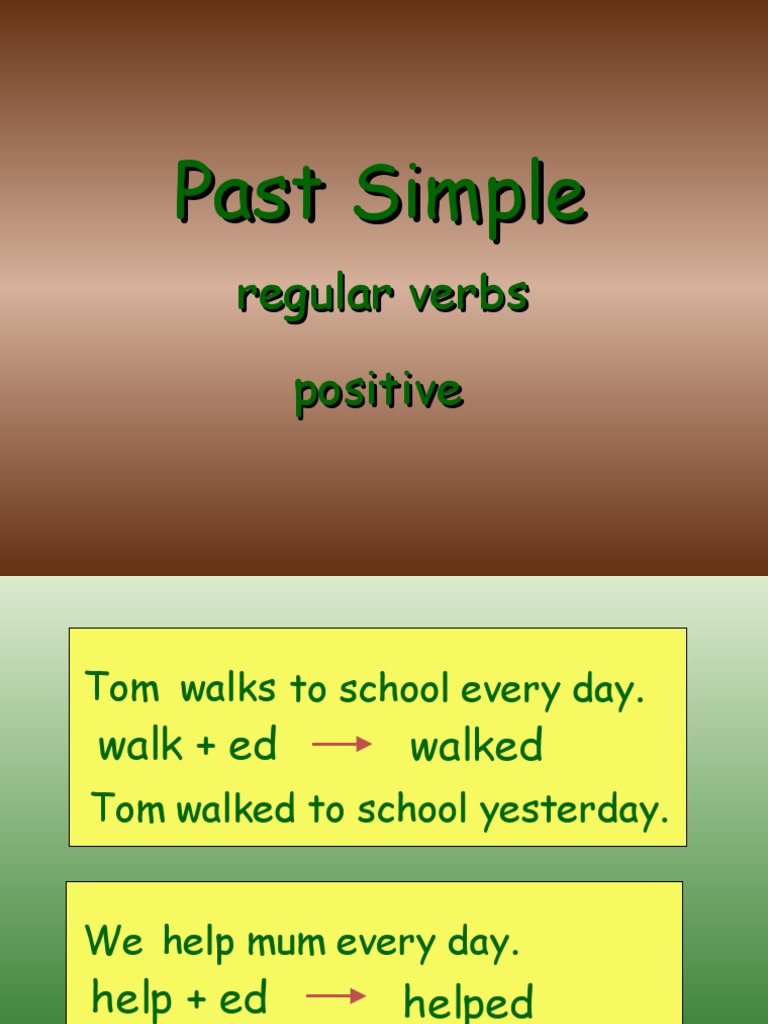 past-simple-regular-verbs- 111111111 | PDF