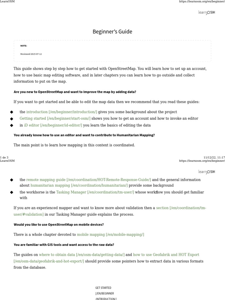 LearnOSM | PDF | Software Engineering | Computer Data