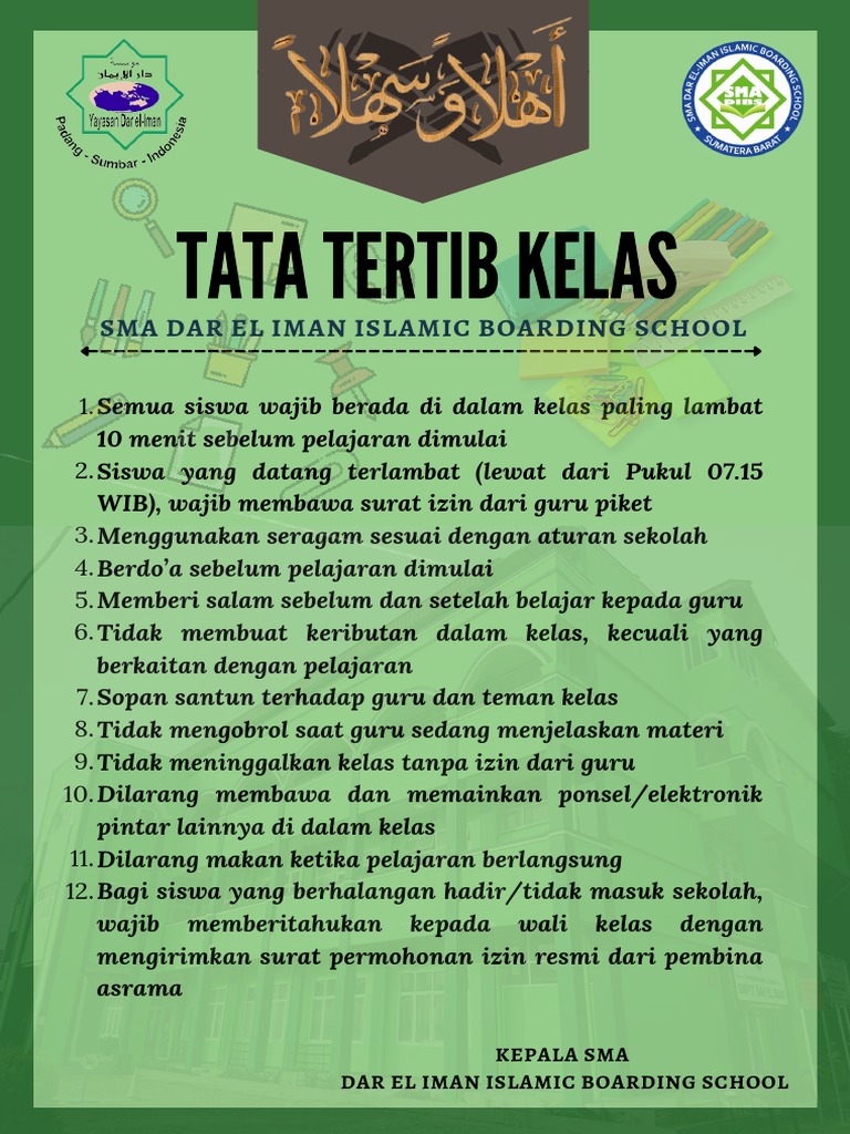 Tata Tertib Kelas | PDF