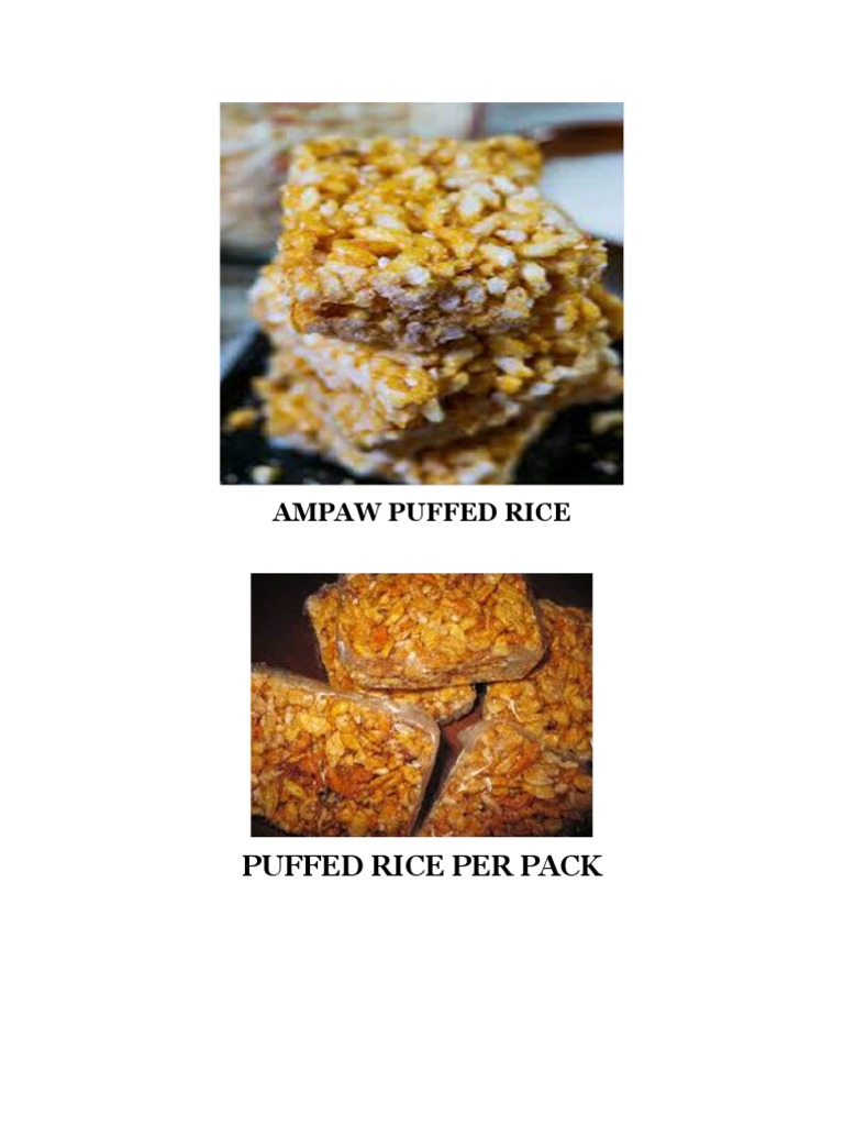 Ampaw Puffed Rice Pic | PDF