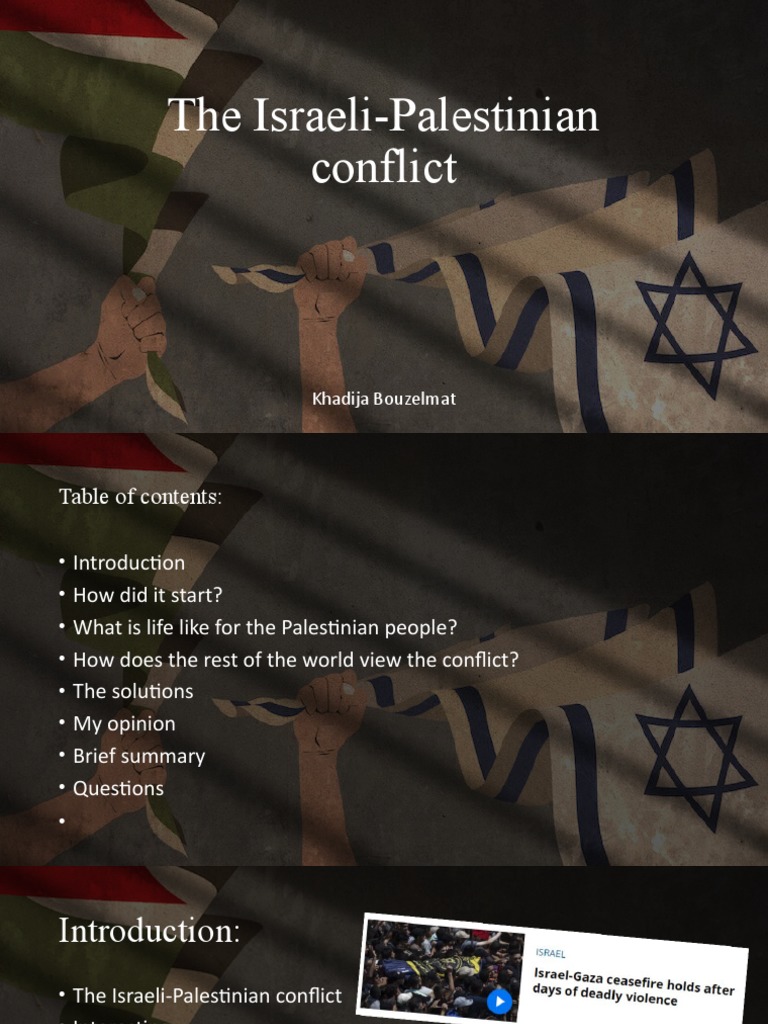 The Israel-Palestine Conflict | PDF