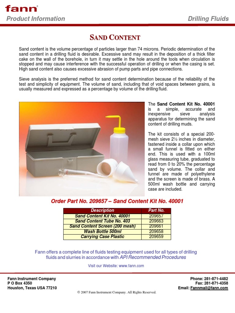 Sand Content | PDF | Sand | Casing (Borehole)