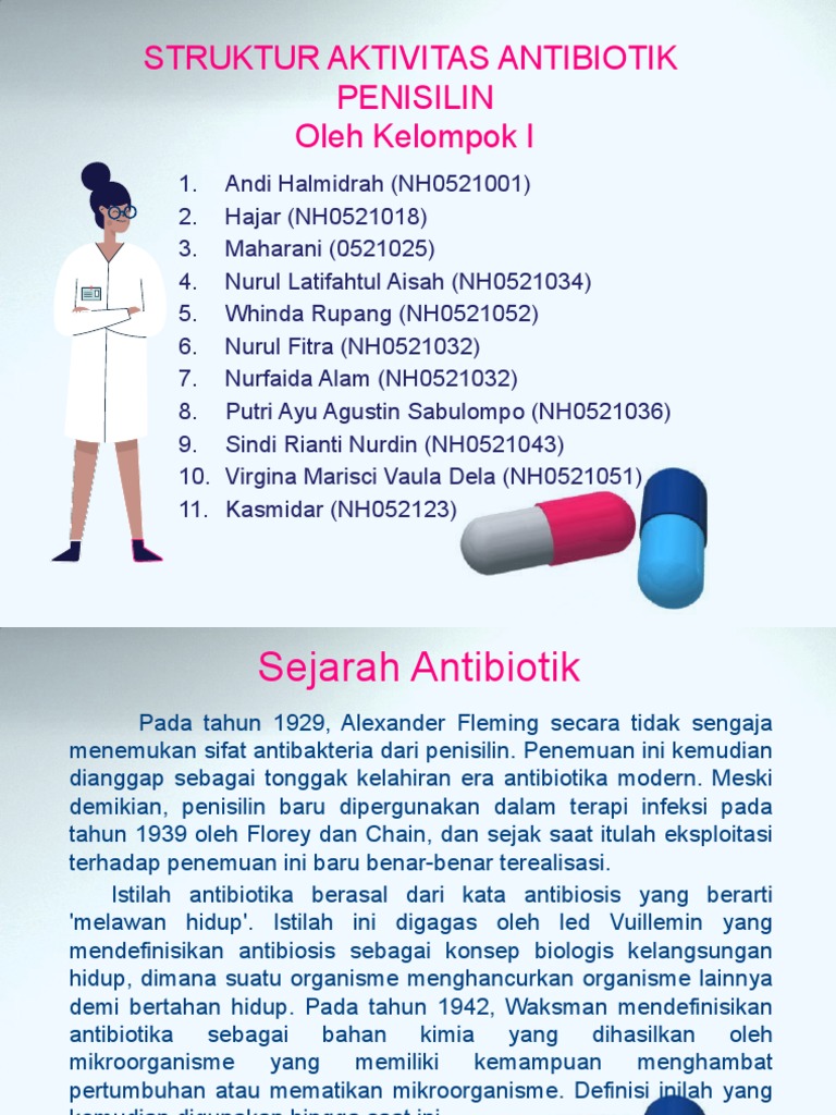 Kel 1 Struktur Aktivitas Antibiotik Penisilin | PDF