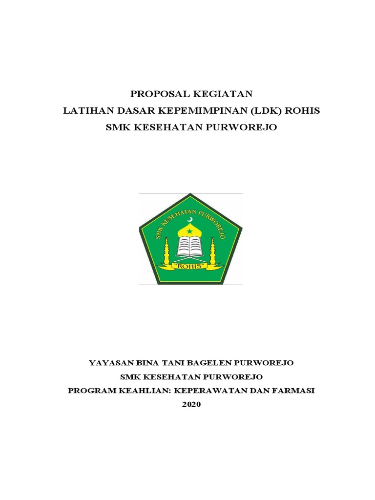 Proposal LDK Rohis SMK Kesehatan 2020 | PDF