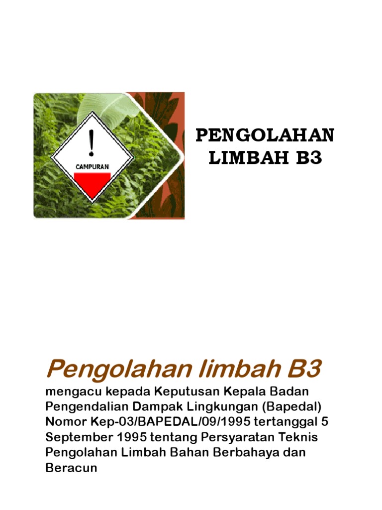 Pengolahan-Limbah B3 | PDF