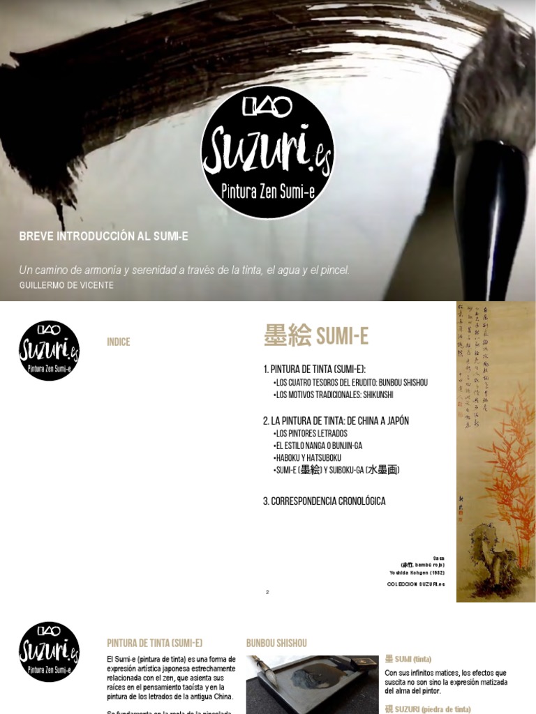 Introduccion Al Sumi e | PDF | Pinturas | zen