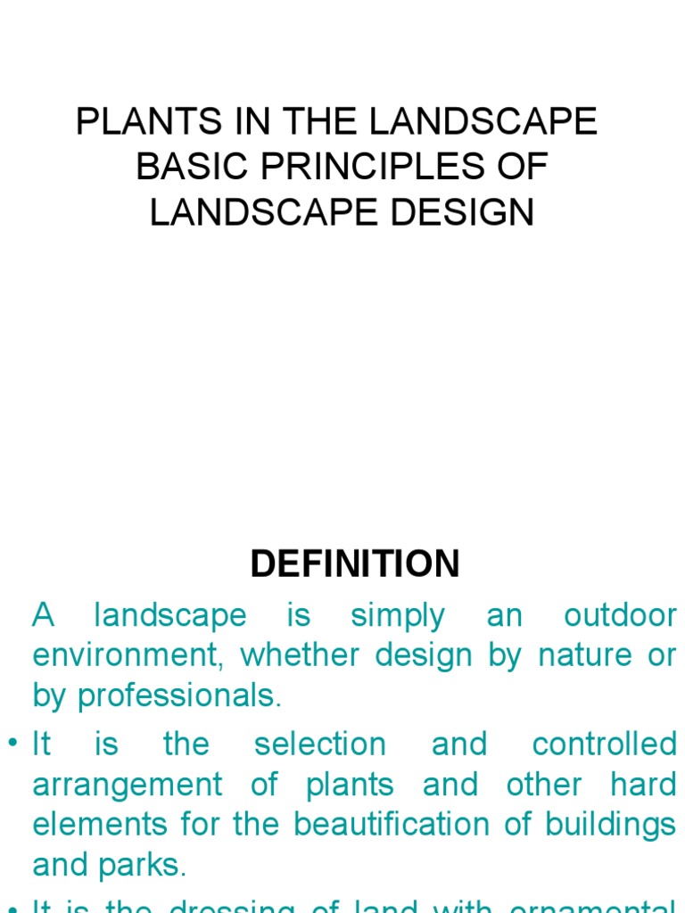 Landscape Design Pdf Symmetry Landscape