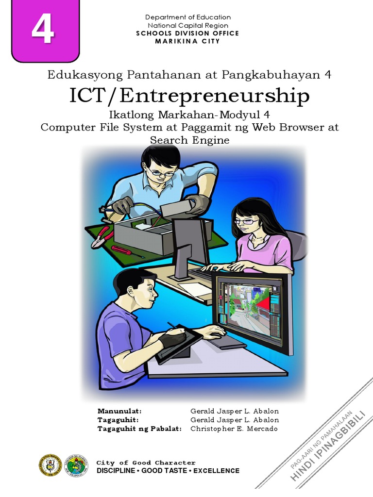 EPP4 ICT Q3 Mod4 Computer File System at Pananaliksik Gamit Ang Internet V6 | PDF