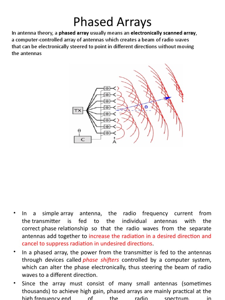 Phased Array | PDF | Antenna (Radio) | Radar