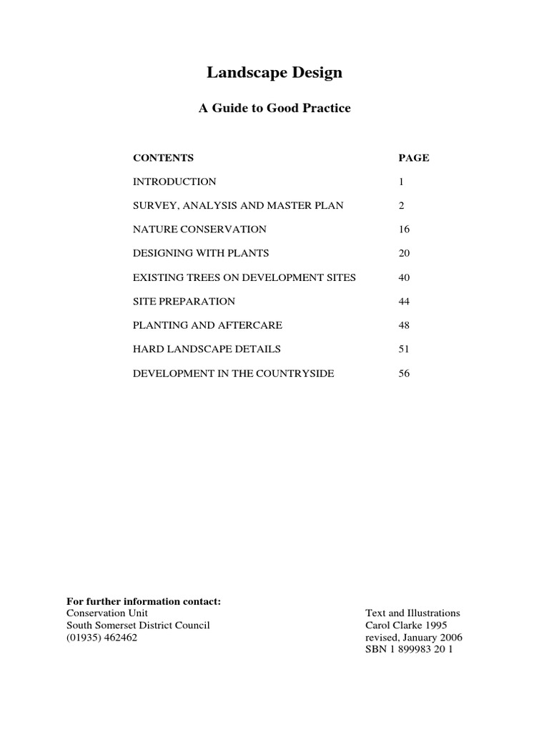 CD 1118 SSDC Landscape Design A Guide To Good Practice | PDF | Hedge ...