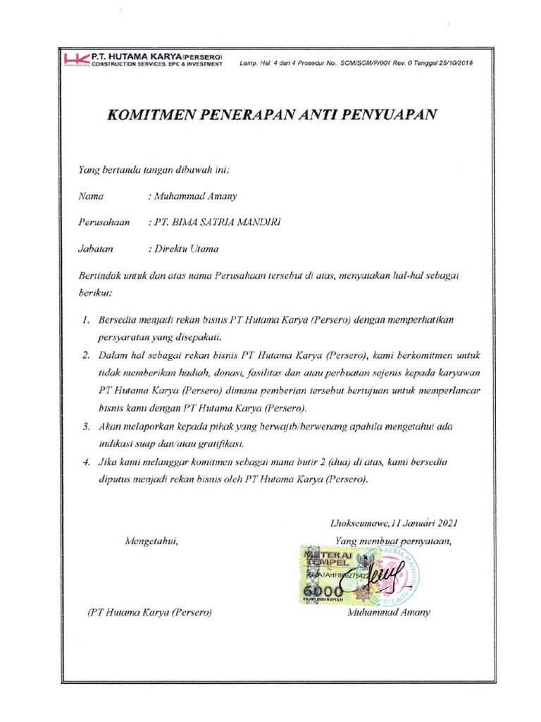 Anti Penyuapan | PDF