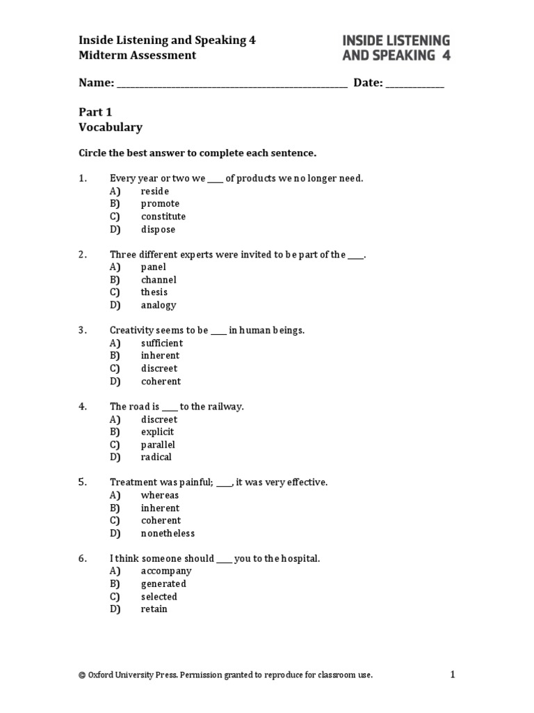 ILS L4 Midterm Test | PDF