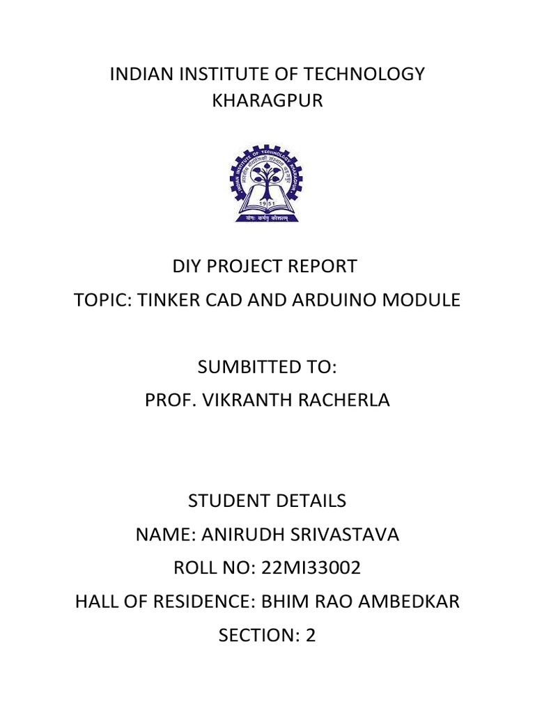 Indian Institute of Technology Kharagpur | PDF | Arduino | Computer Science