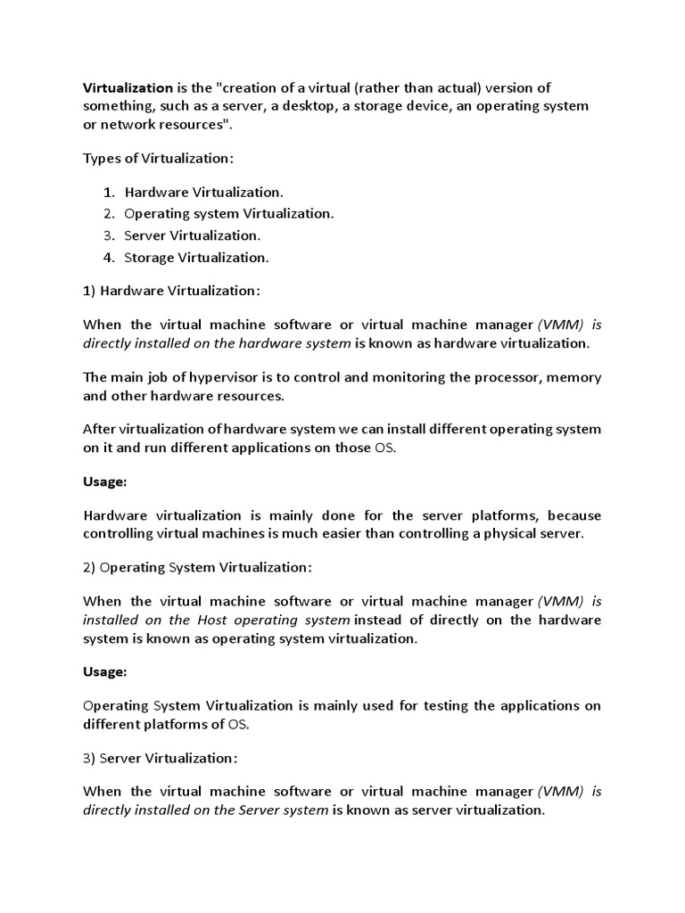 INTRO | PDF | Virtualization | Virtual Machine