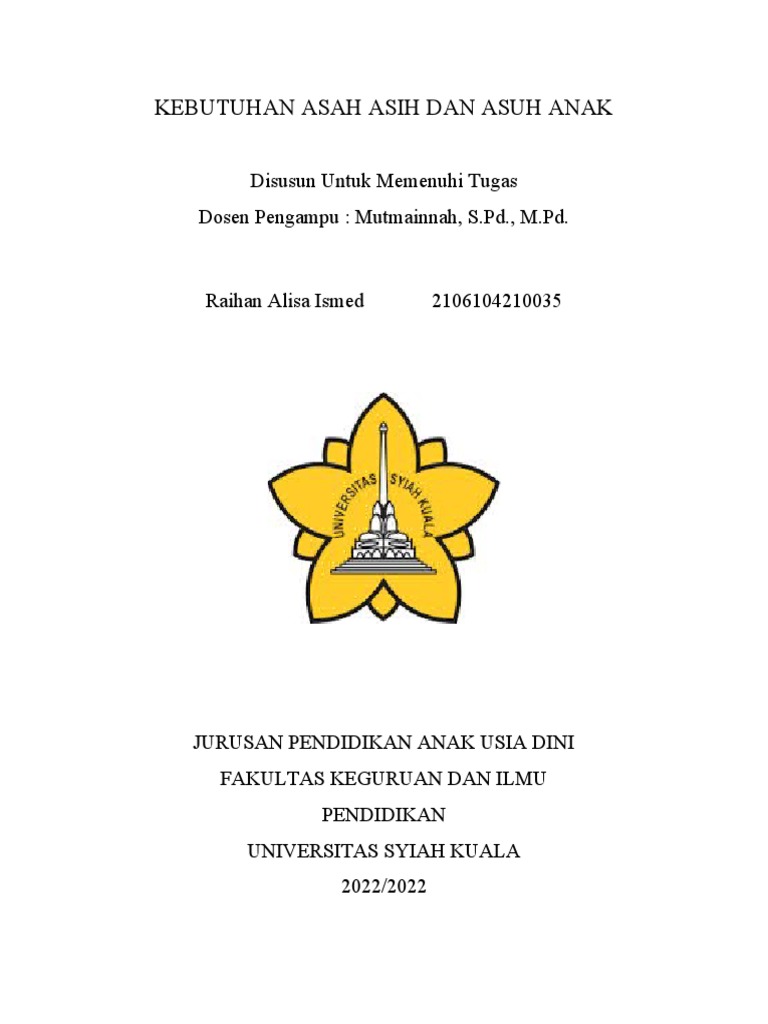 Kebutuhan Asah Asih Dan Asuh Anak | PDF