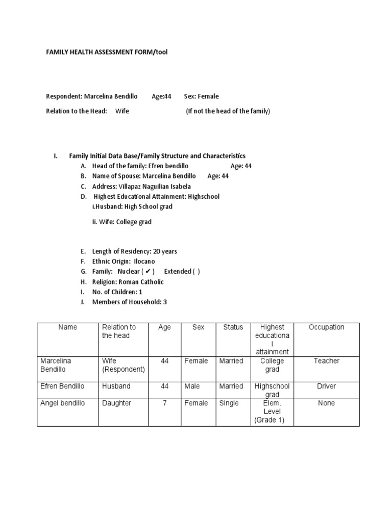 CHN - Family Case Study | PDF | Nursing | Community