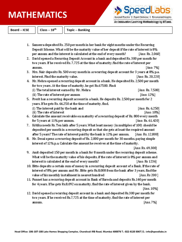 BANKING | PDF | Interest | Banks