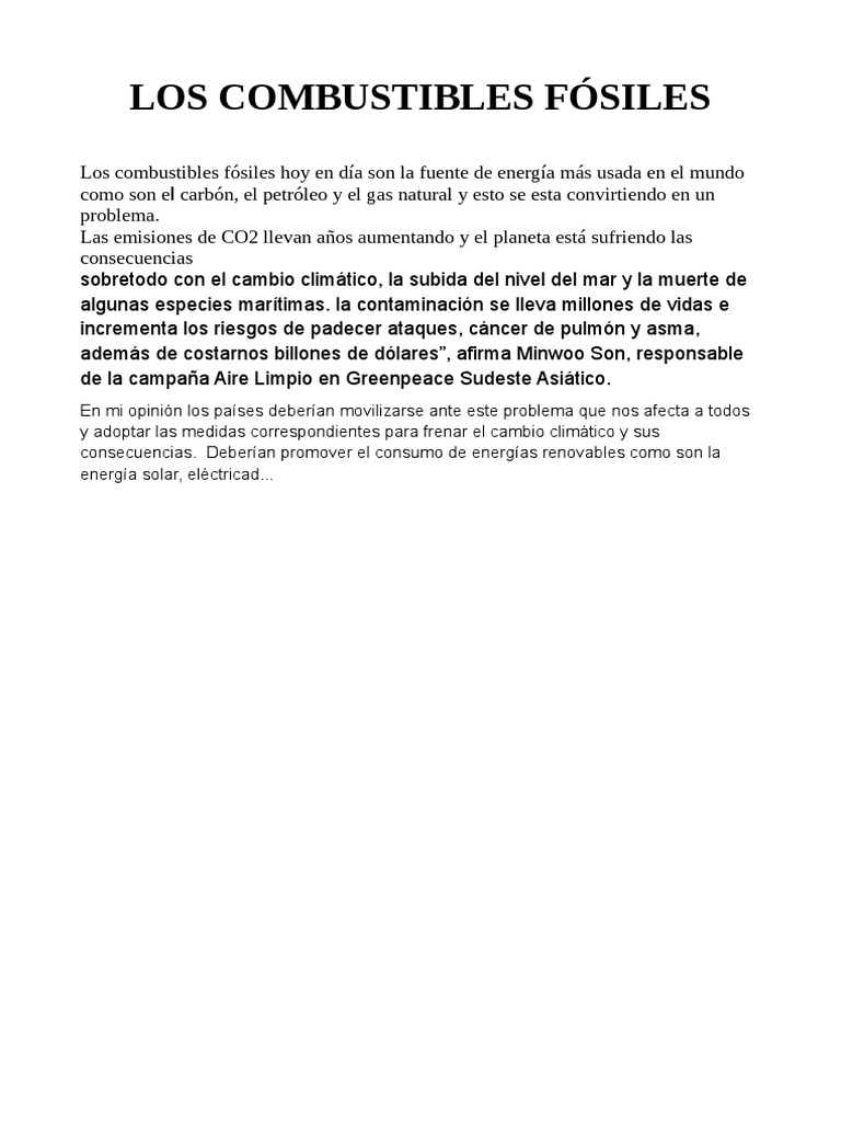 ¿Qué Son Los Combustibles Fósiles Para Niños? Tutomaniac – OBEA