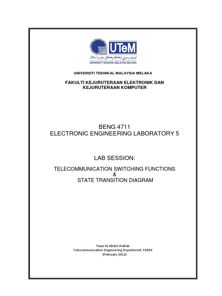 BENG 4711 - Lab 1 Switching Function | PDF | Telephone Exchange | Information