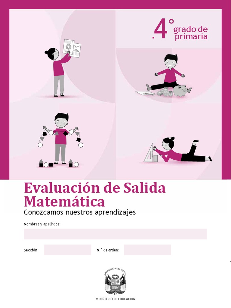 Evaluación de Salida 4 Matemática | PDF