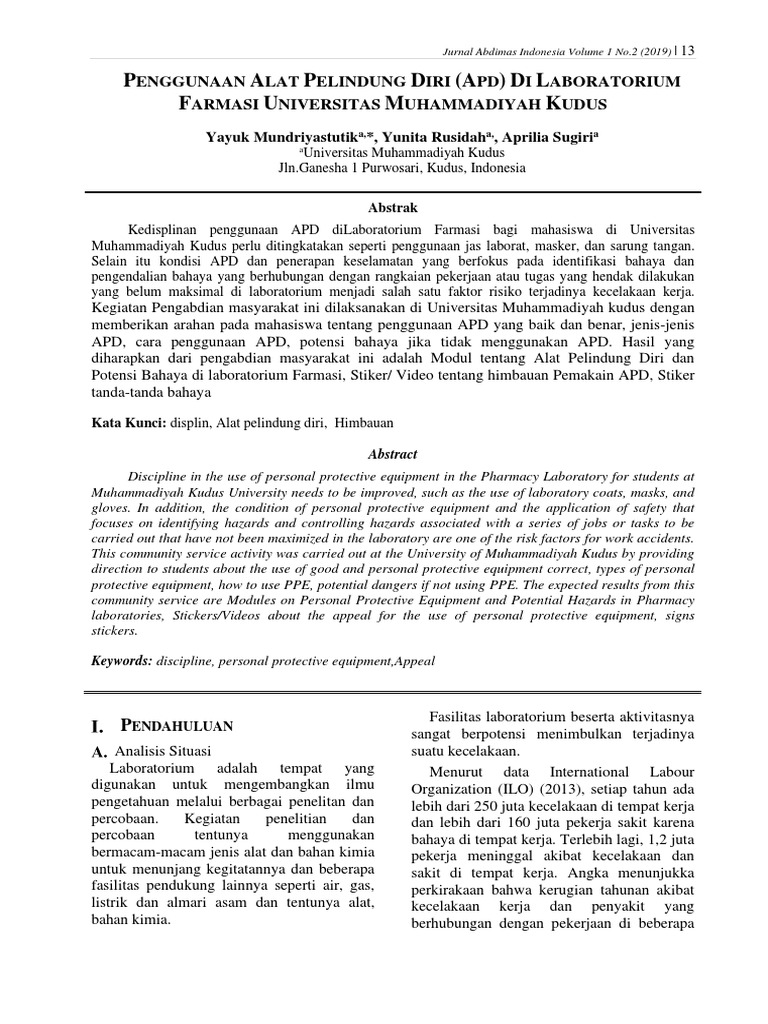 APD Di Laboratorium | PDF