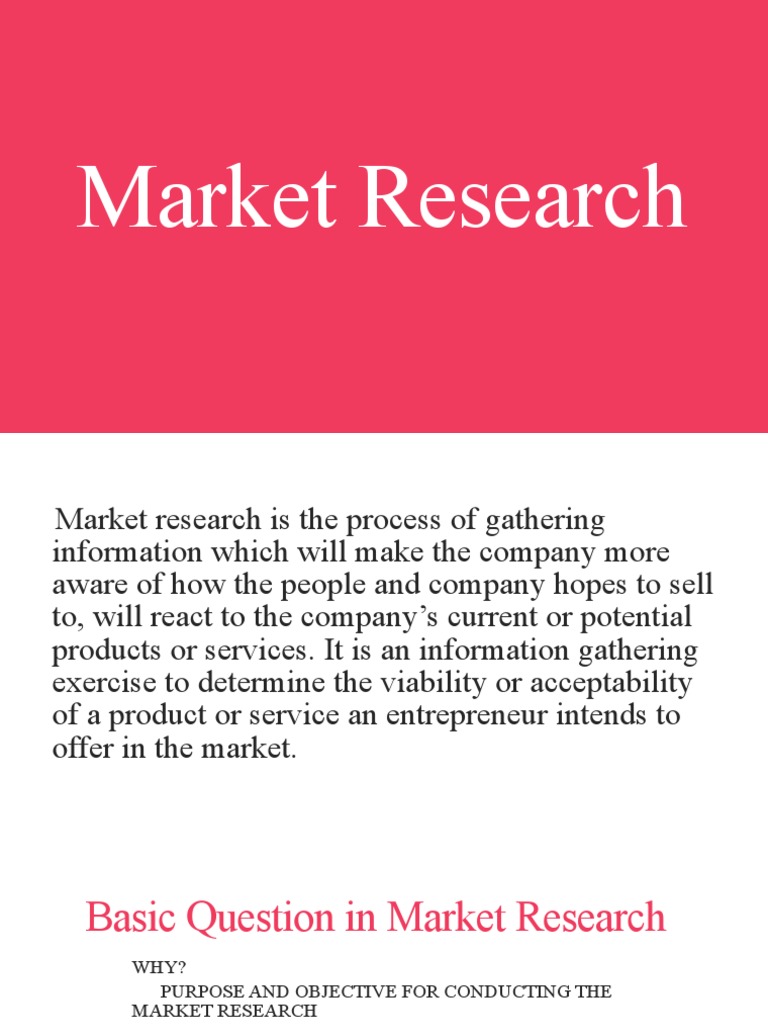 Market Research Survey | PDF | Survey Methodology | Focus Group