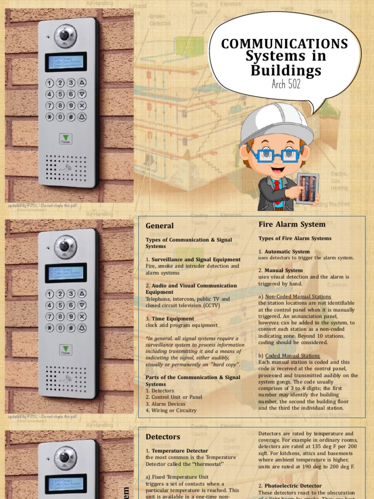 BLDG COMM Systems OP | PDF | Security Alarm | Telephone