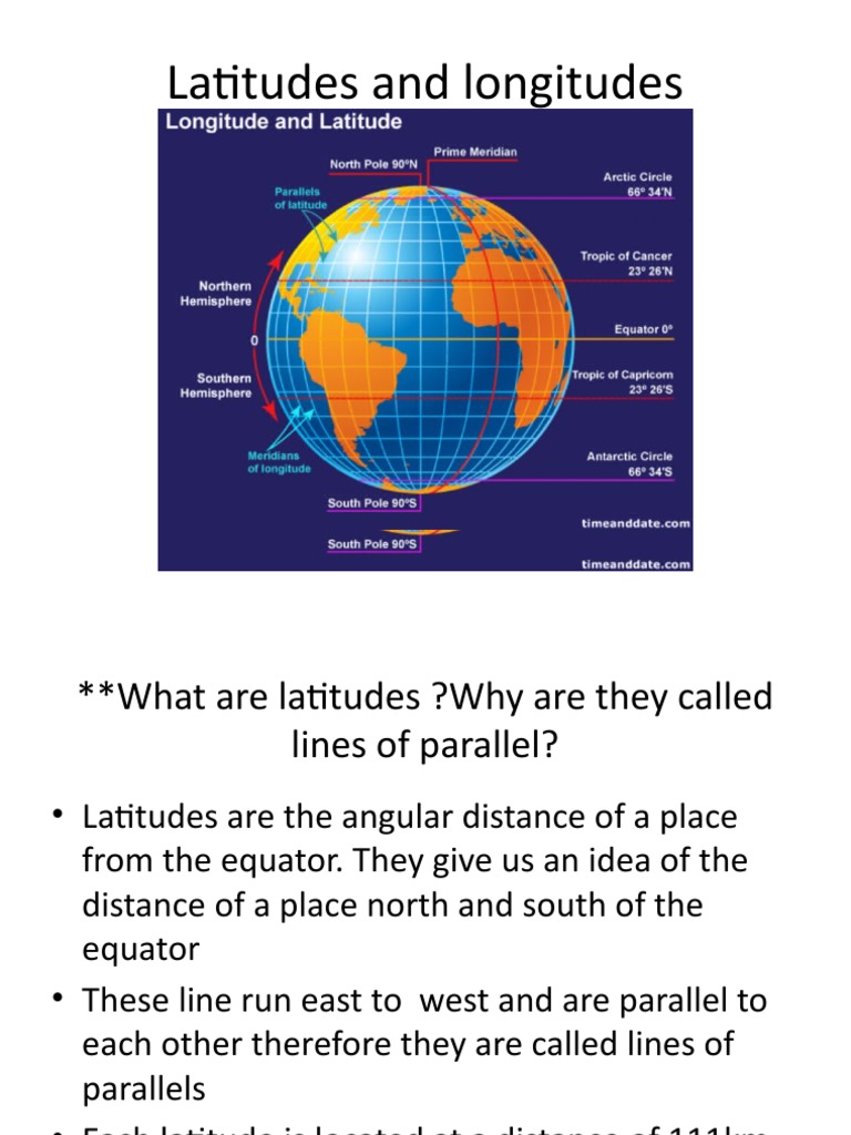 Latitudes | PDF | Equator | Latitude