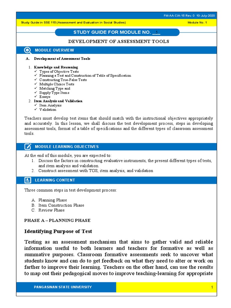 Sse115 M5 | PDF | Educational Assessment | Learning